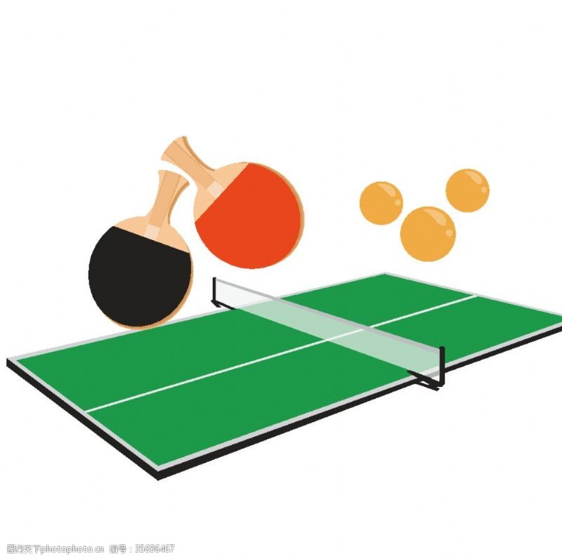 乒乓球卡通画图片免费下载_乒乓球卡通画素材_乒乓球卡通画模板-图行天下素材网